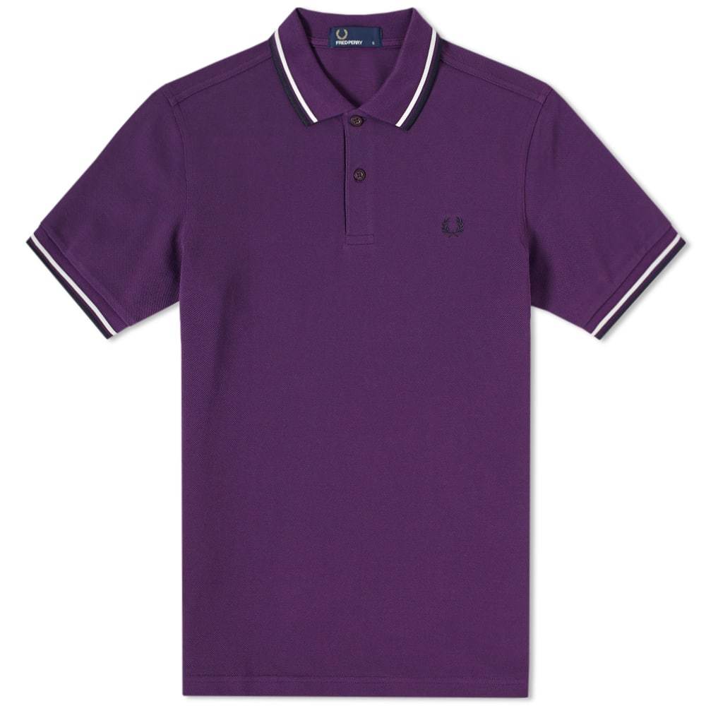 Fred Perry Twin Tipped Polo Purple Fred Perry