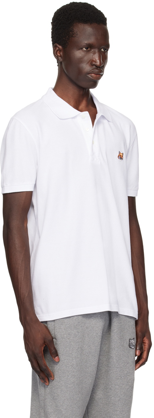 Maison Kitsuné White Fox Head Polo Maison Kitsune