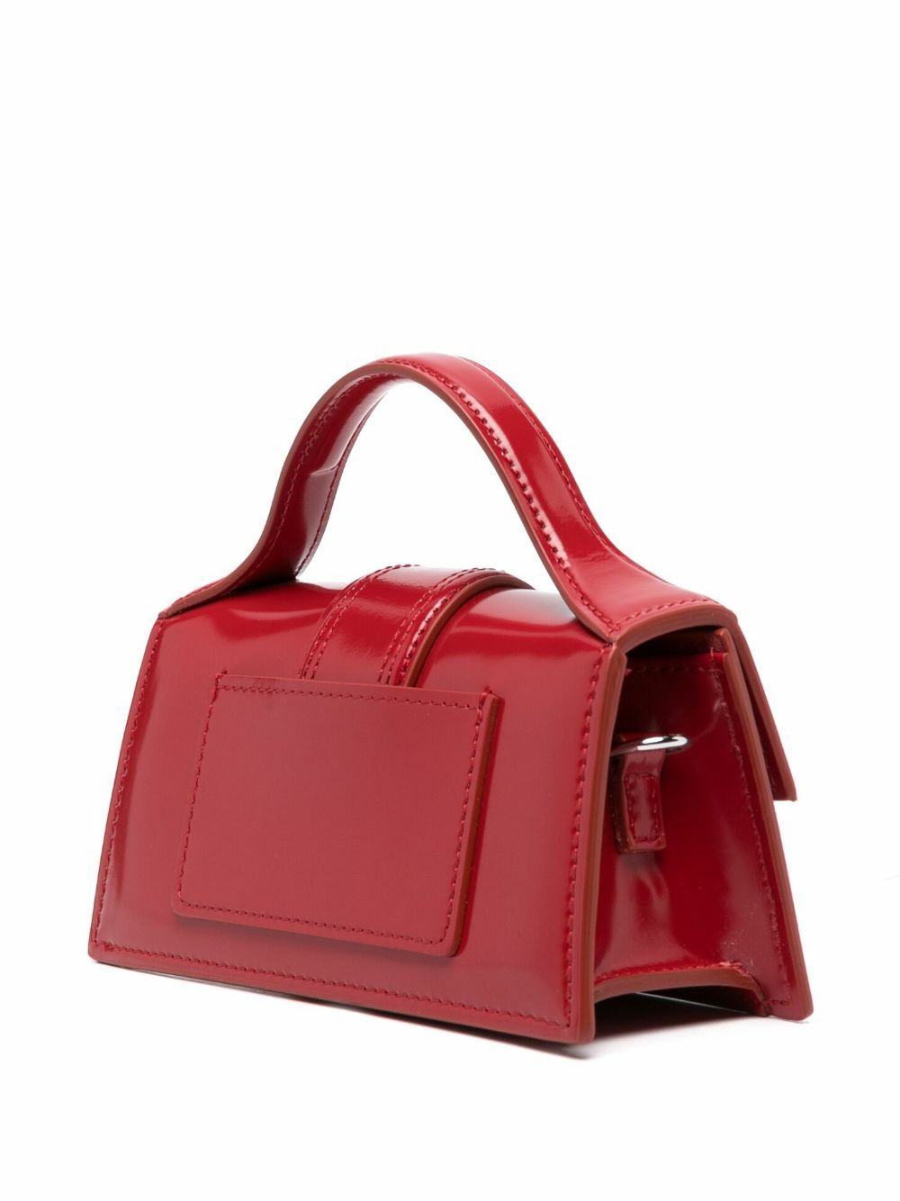 Jacquemus Red Le Bambino Patent Leather Top Handle Bag Jacquemus