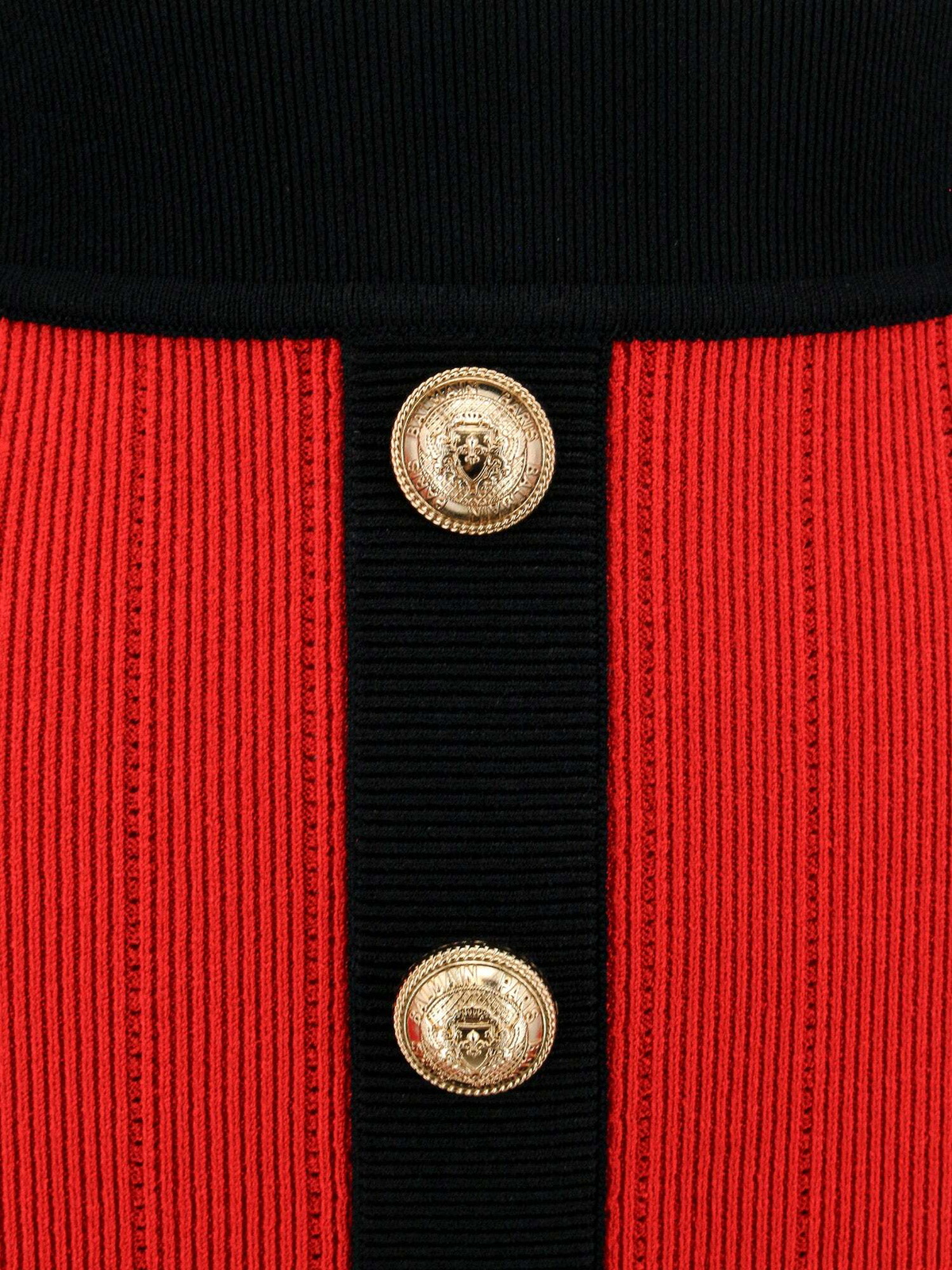 Balmain Skirt Red Womens Balmain