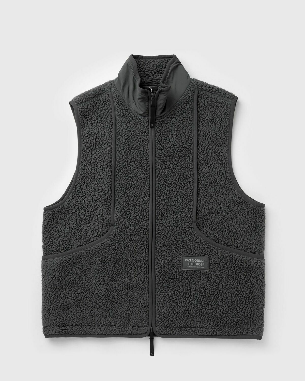 Pas Normal Studios Off-Race Pile Fleece Vest Grey Men Pas Normal Studios