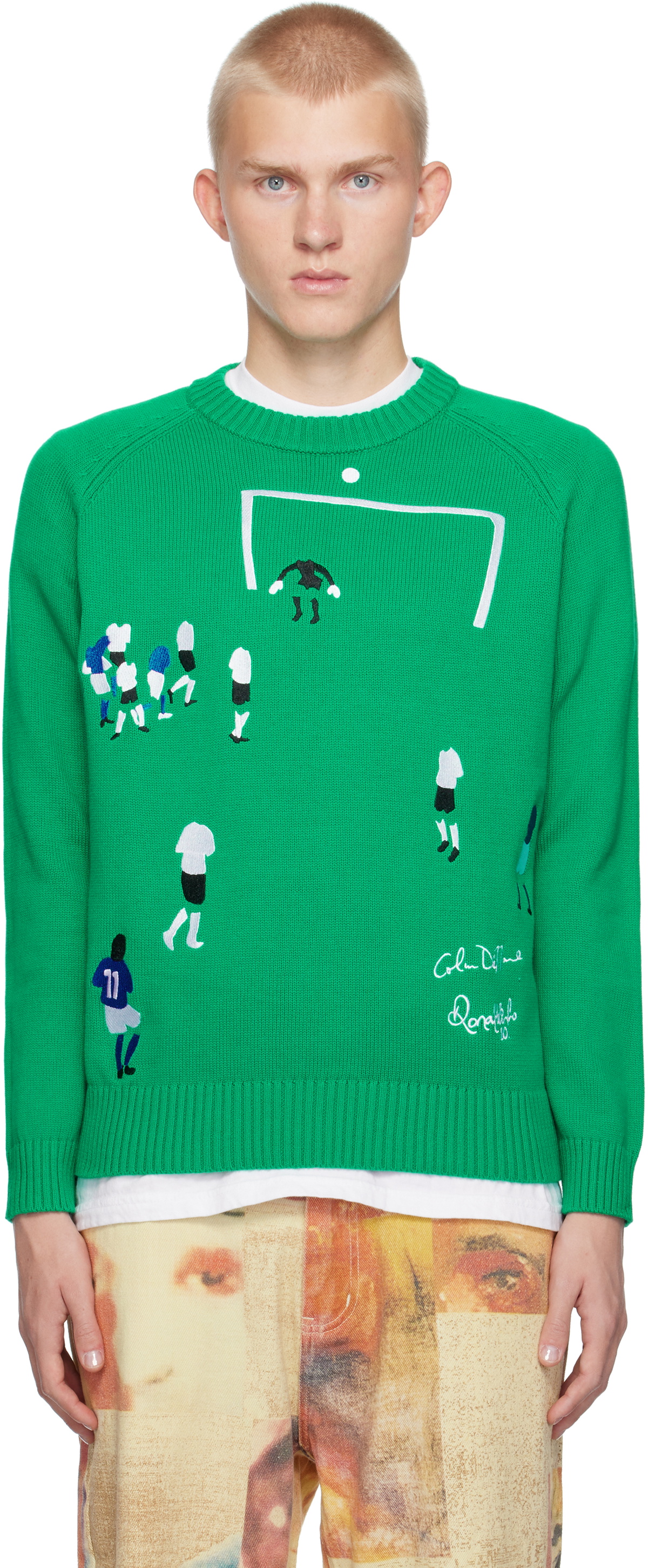 KidSuper Green Ronaldinho Edition Goal! Sweater KidSuper
