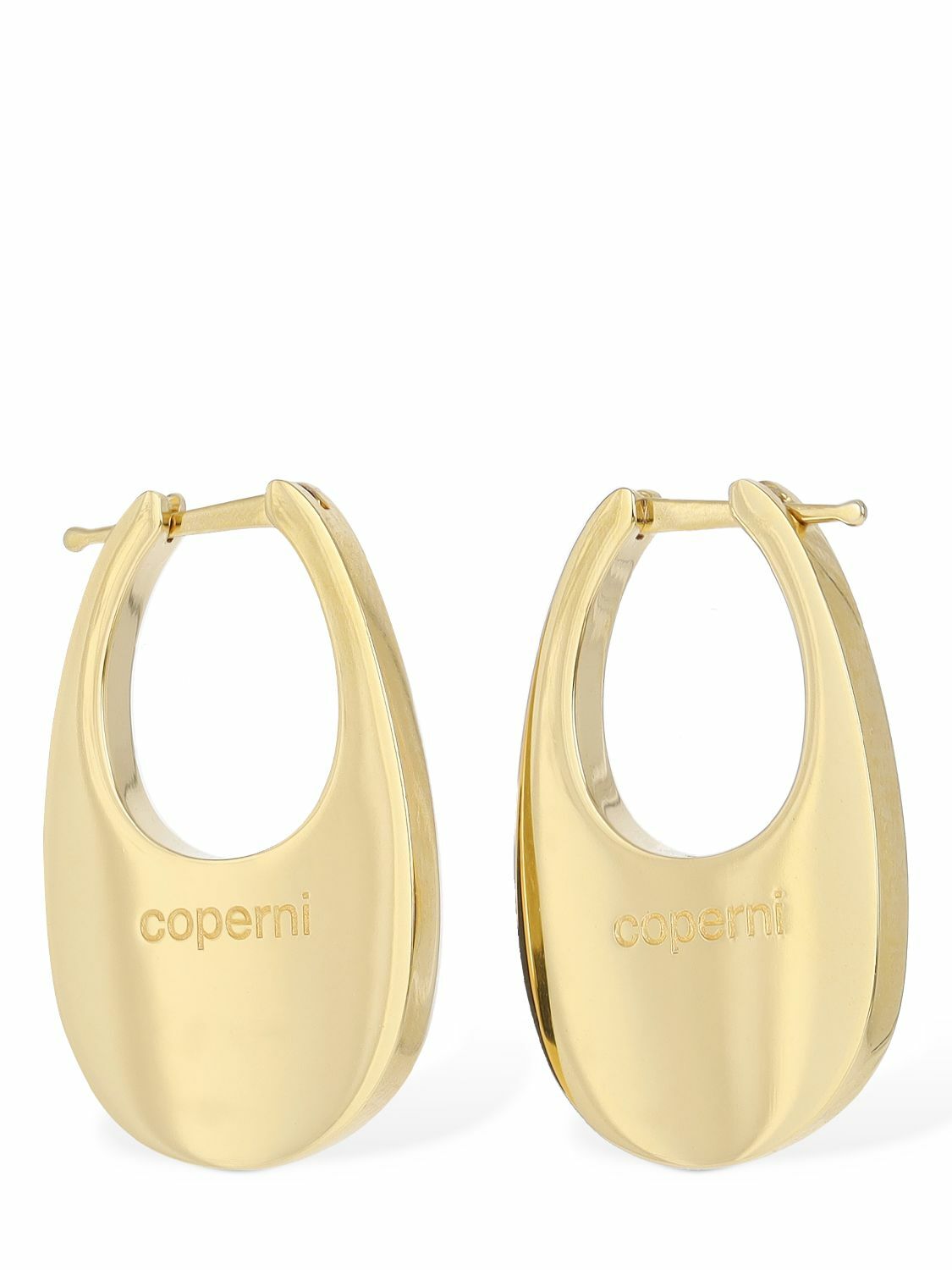 COPERNI - Medium Swipe Lacquered Earrings Coperni