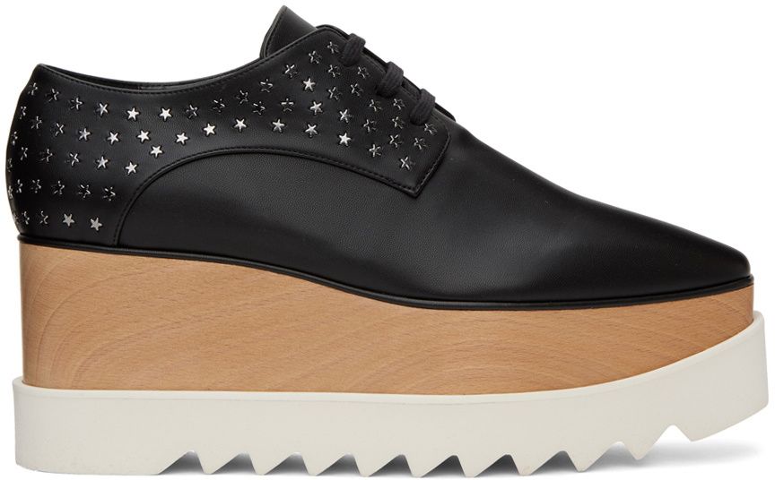Stella McCartney Black Mini Star Elyse Oxfords Stella McCartney