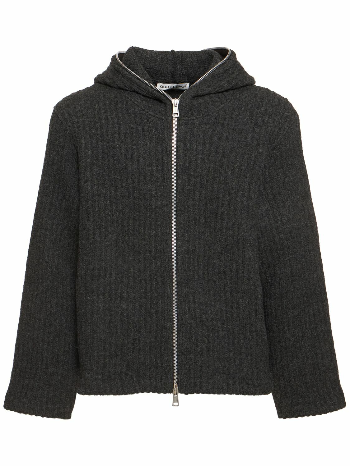 OUR LEGACY Full-zip Hooded Knit Sweater Our Legacy