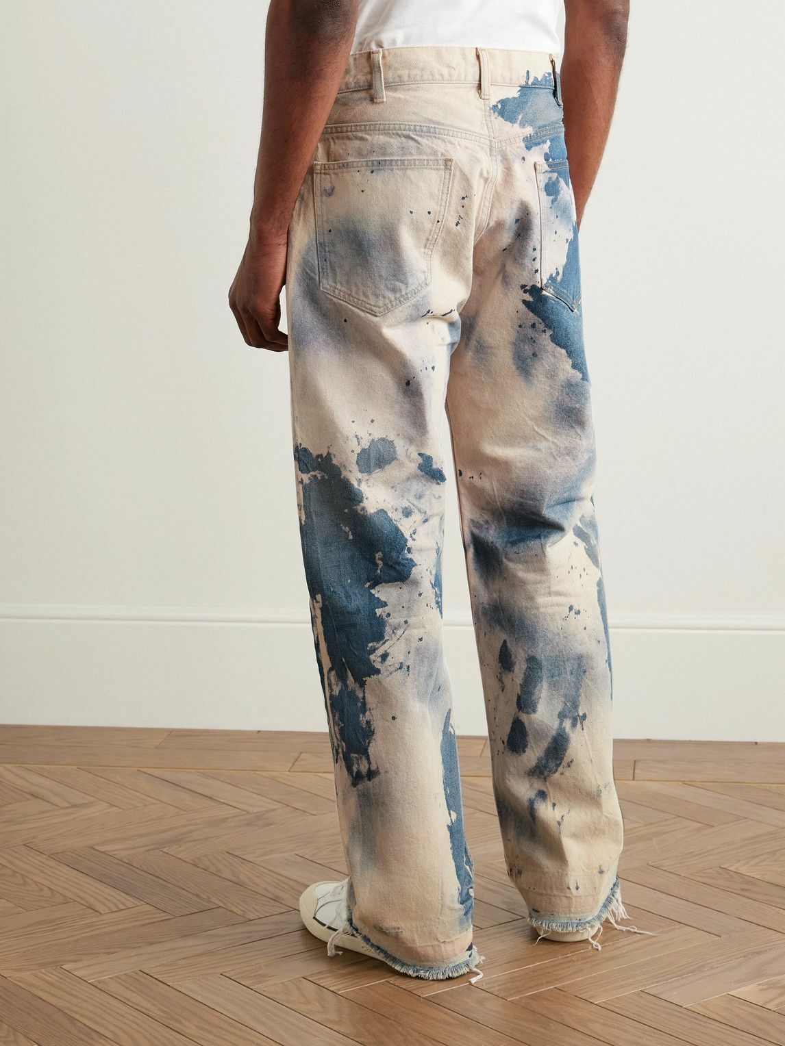 CELINE - Wesley Straight-Leg Bleached Jeans - Blue Celine
