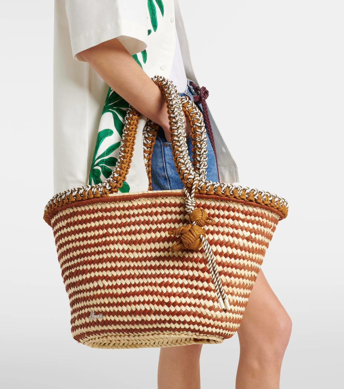 Alémais Dee Dee Large raffia tote bag ALÉMAIS