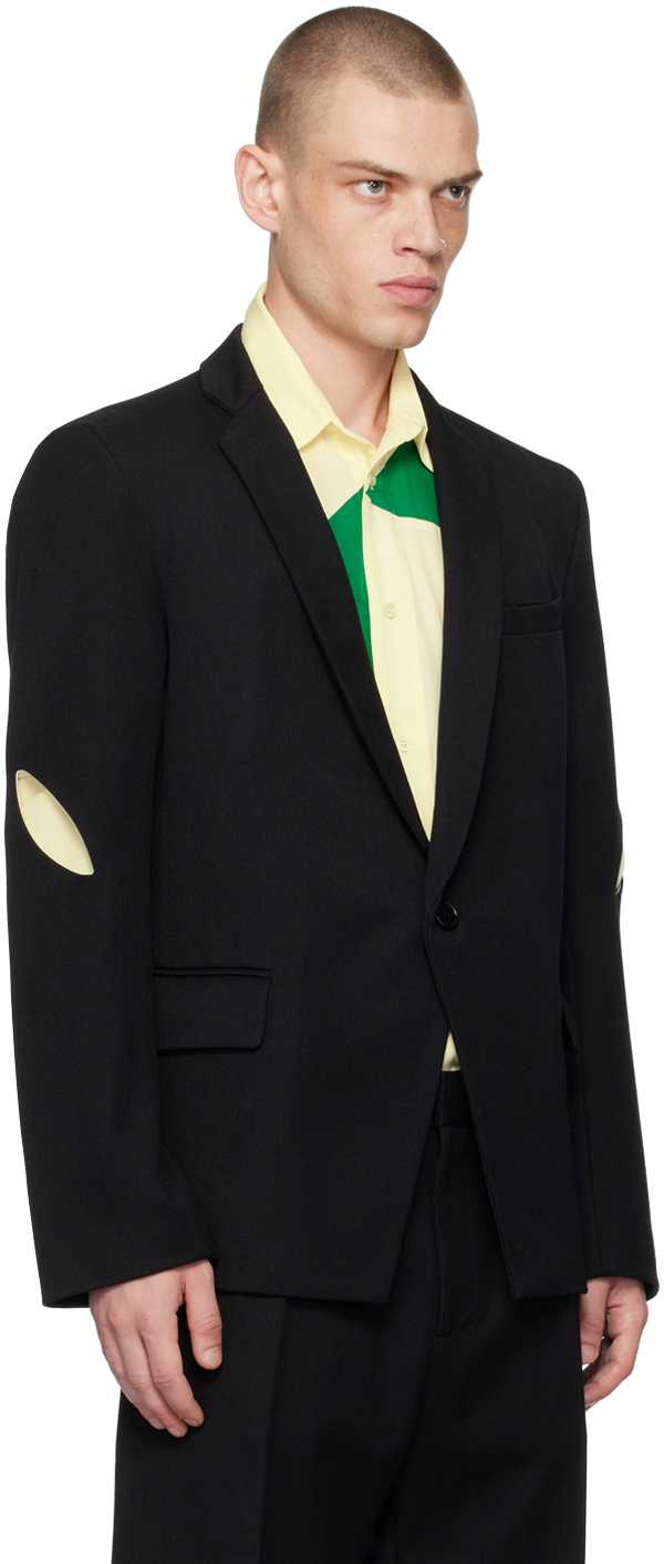 Stefan Cooke Black Slashed Blazer Stefan Cooke