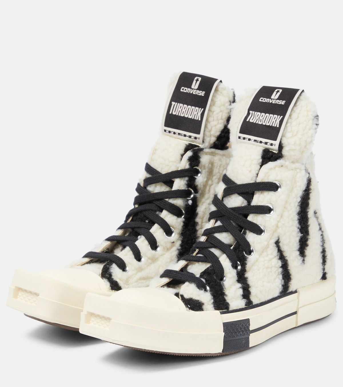 Rick Owens - x Converse DRKSHDW TURBODRK teddy sneakers Rick Owens