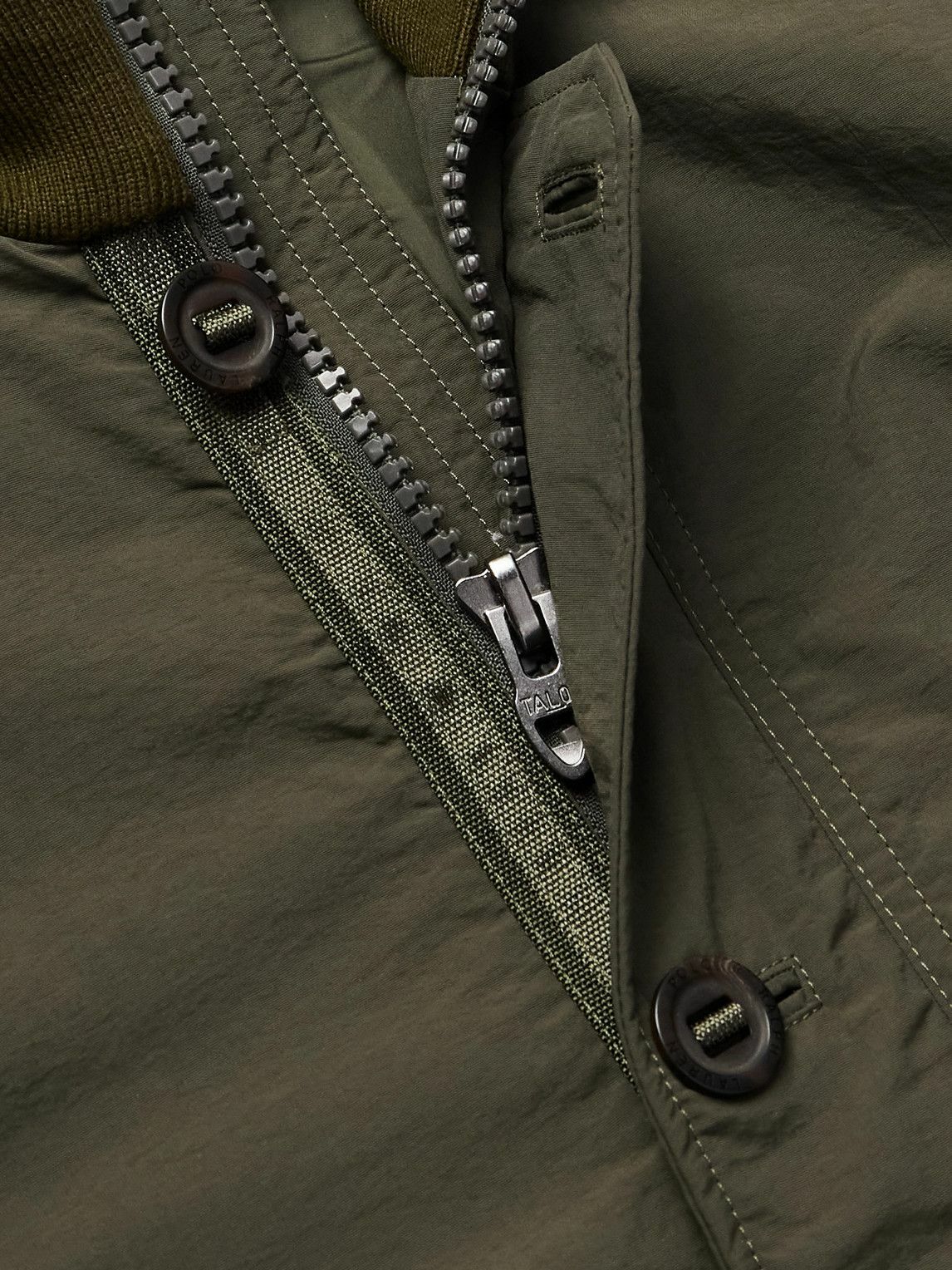 Polo Ralph Lauren - Recycled-Shell Bomber Jacket - Green Polo Ralph Lauren