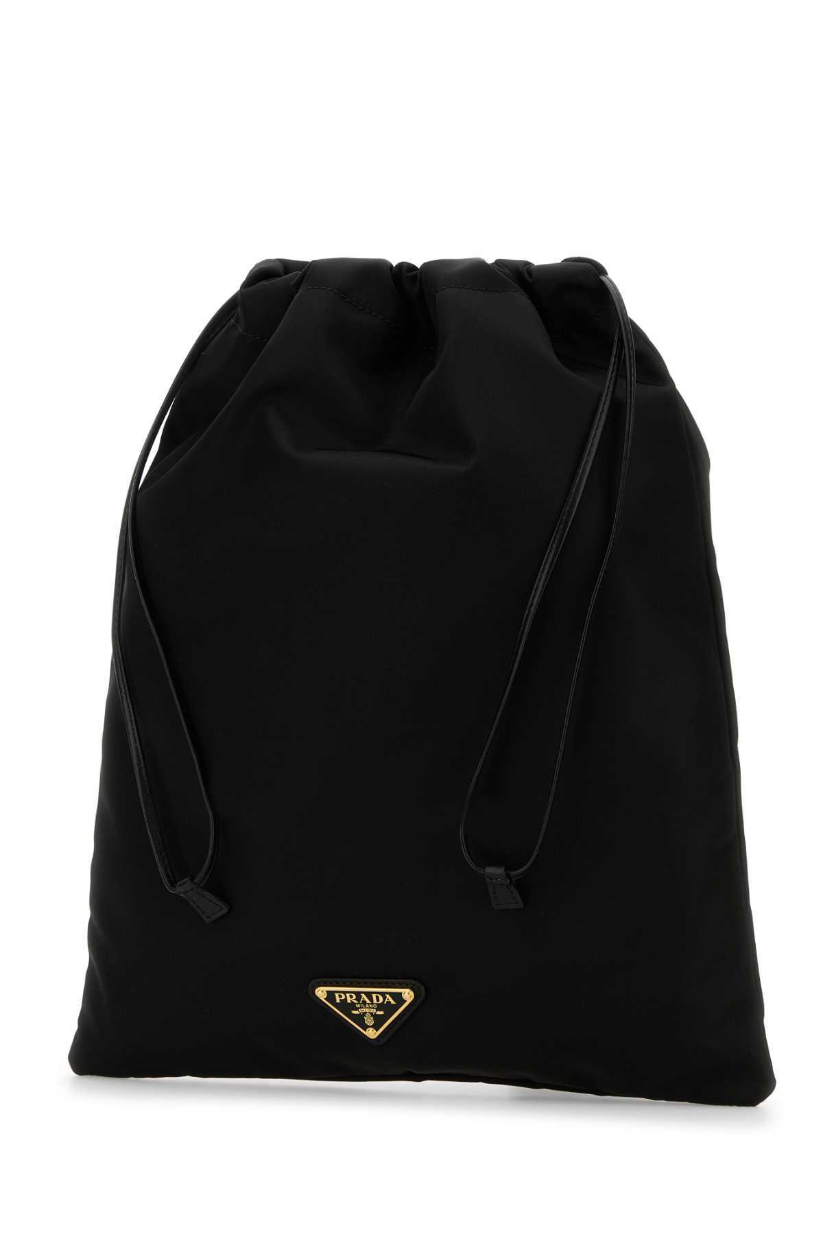 Prada Black Fabric Pouch Prada