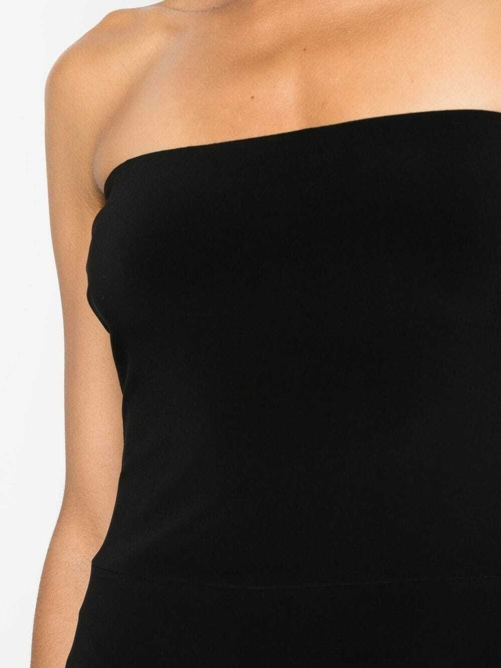 NORMA KAMALI - Strapless Midi Dress Norma Kamali