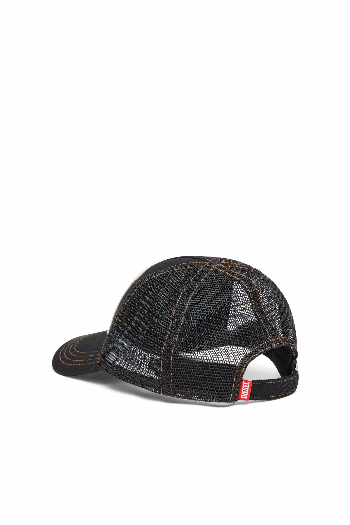 Diesel Cotton cap with mesh back and logo - Caps Mens in Black Diesel