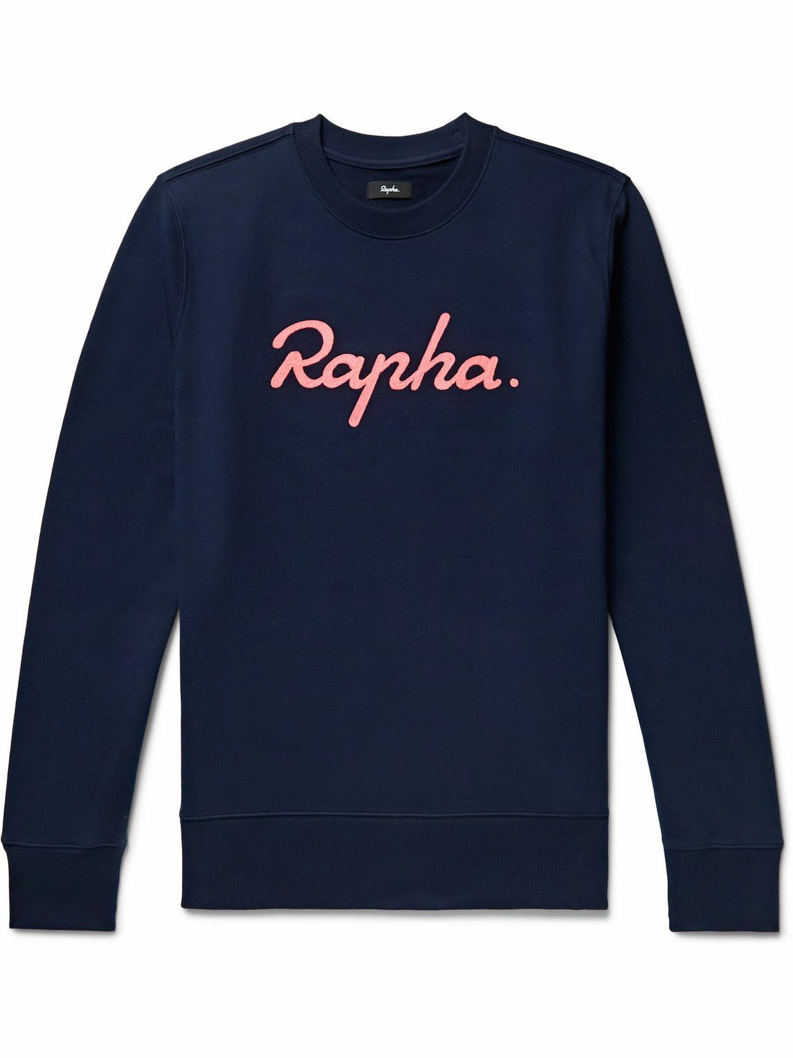 Rapha - Logo-Embroidered Cotton-Jersey Sweatshirt - Blue Rapha