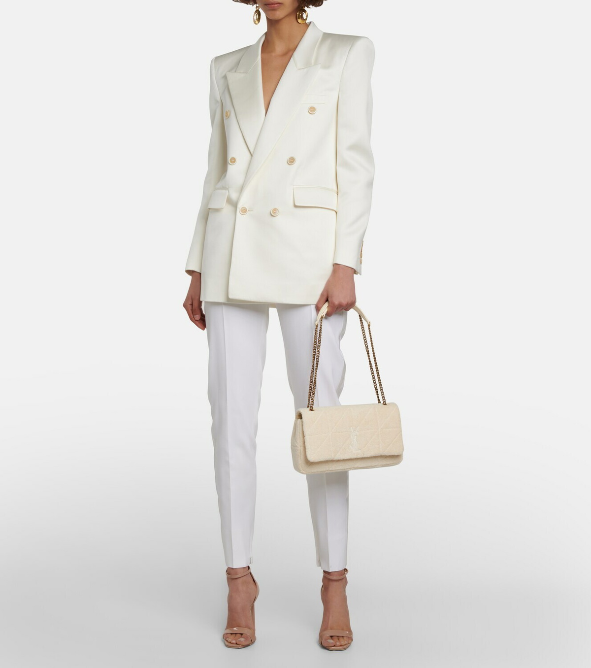 Saint Laurent - Jamie Medium terrycloth shoulder bag Saint Laurent Saint Laurent - Jamie Medium terrycloth shoulder bag Saint Laurent