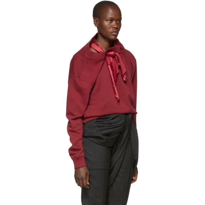 Y/Project Burgundy Scarf Sweatshirt Y/Project