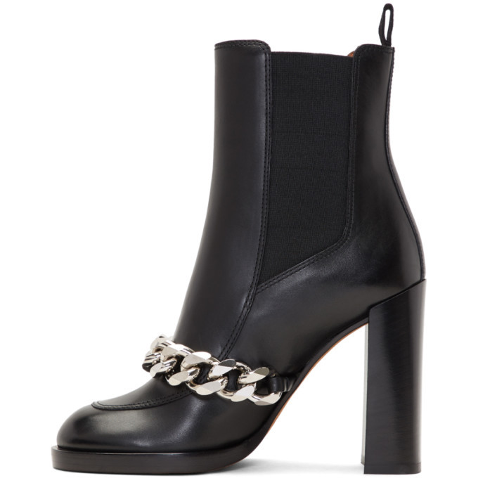 Givenchy Black Chain Chelsea Boots Givenchy