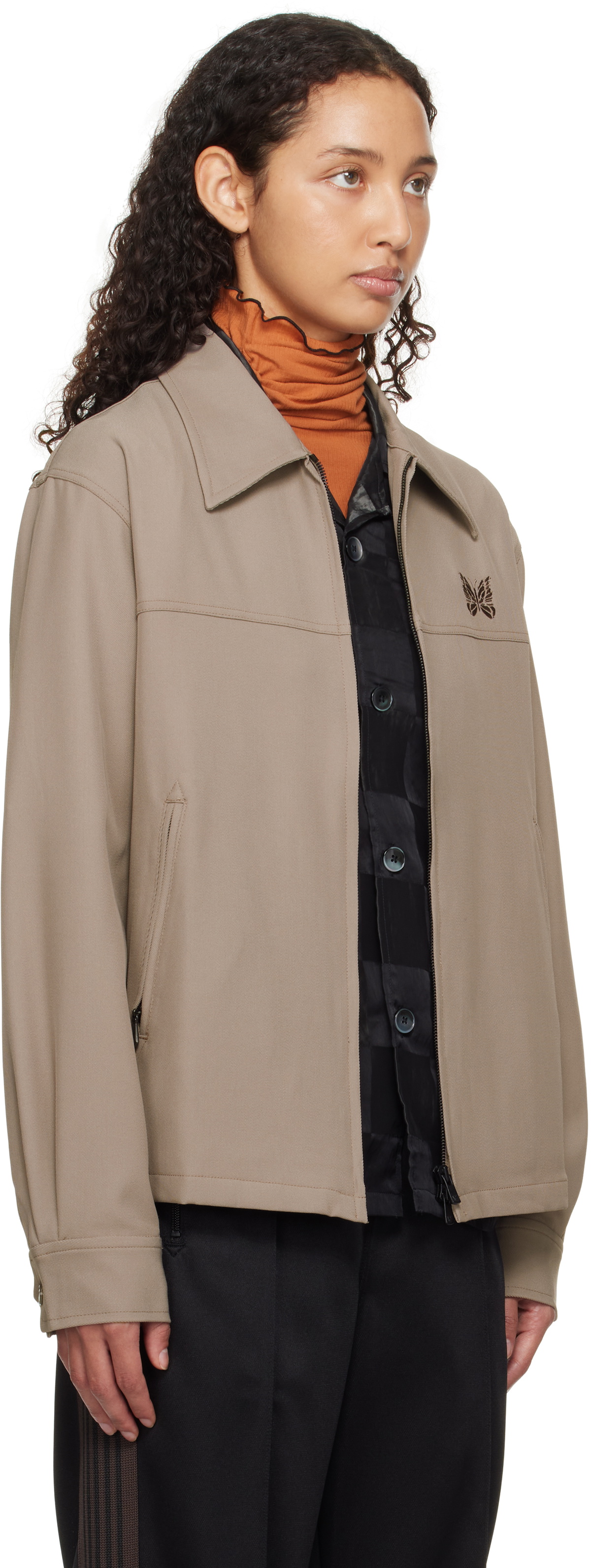 NEEDLES Taupe Sport Jacket Needles