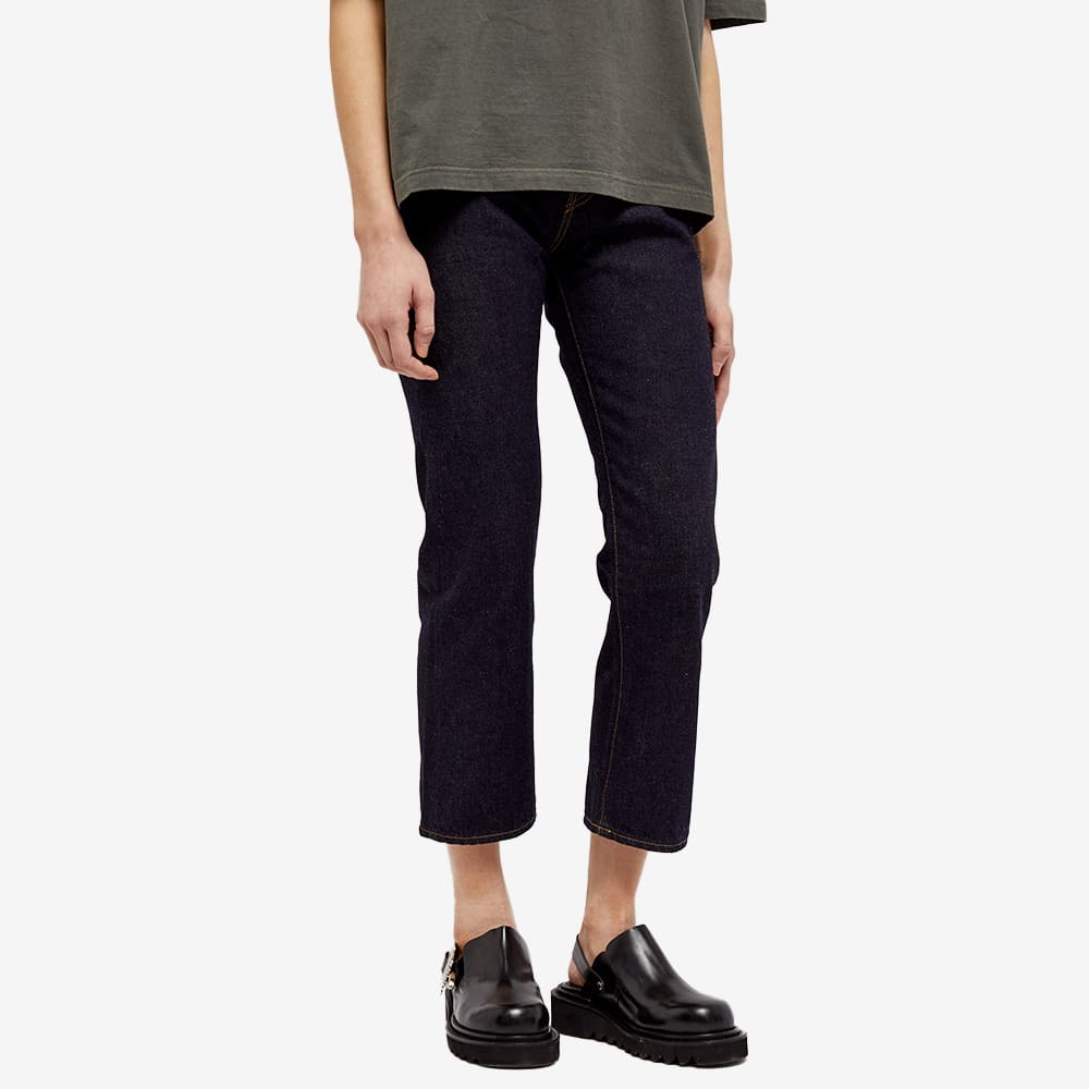 Visvim Women's Social Sculpture Straight Leg Jean in Blue Visvim