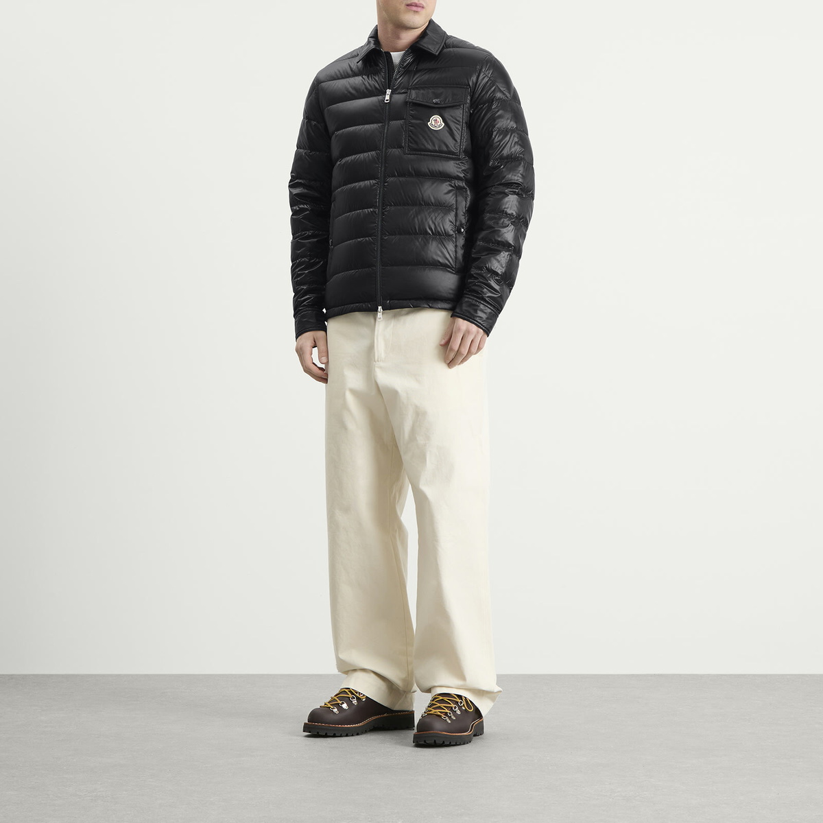 Moncler Men's Mourillon Shirt Jacket in Navy Moncler