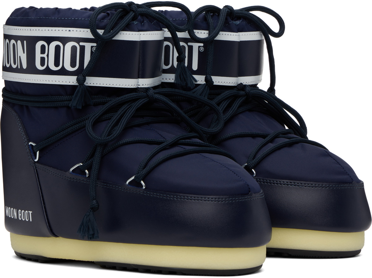 Moon Boot Blue Icon Low Nylon Boots Moon Boot
