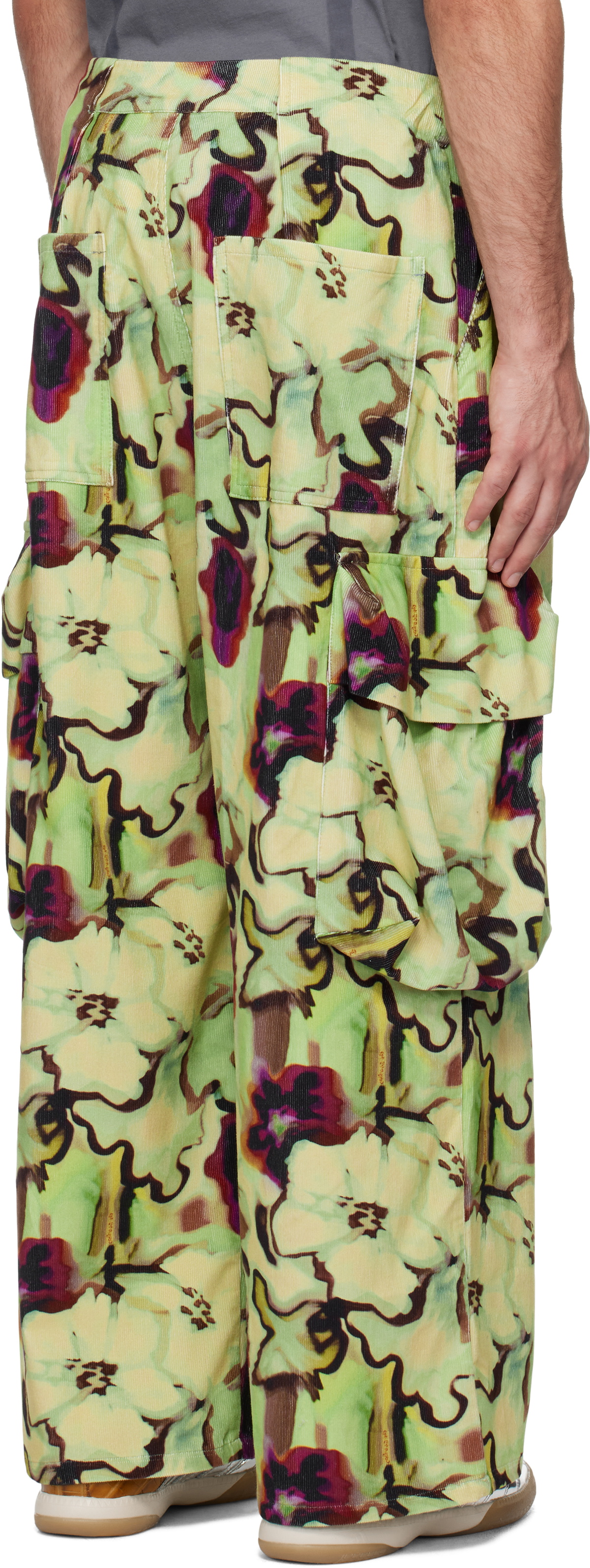 Collina Strada Green Pleated Cargo Pants Collina Strada