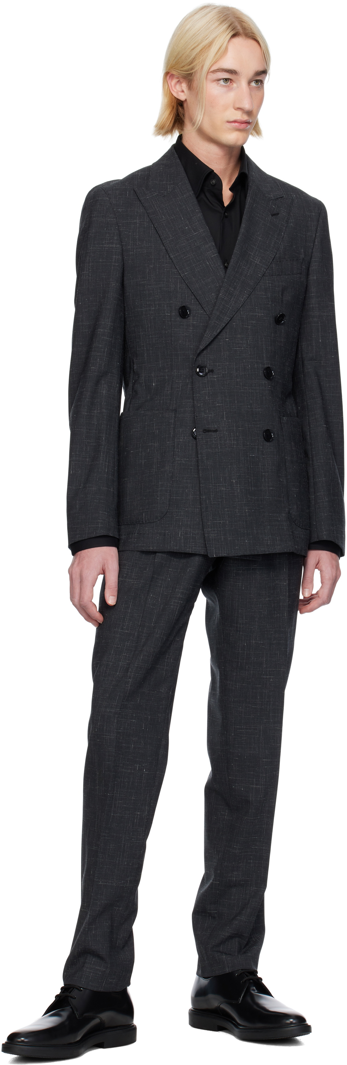 BOSS Gray Slim-Fit Suit BOSS
