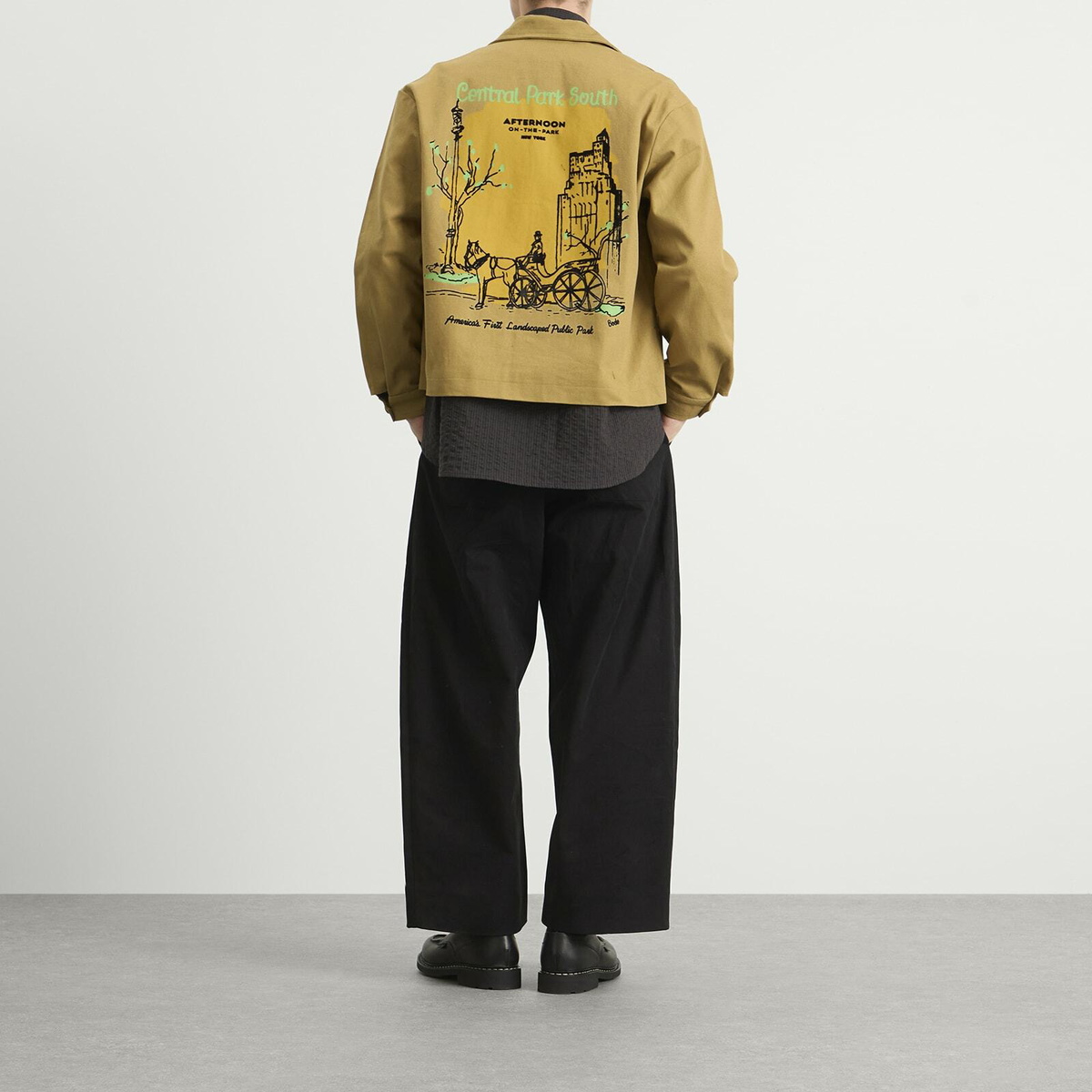 Bode Men's Central Park Jacket in Ocre Bode