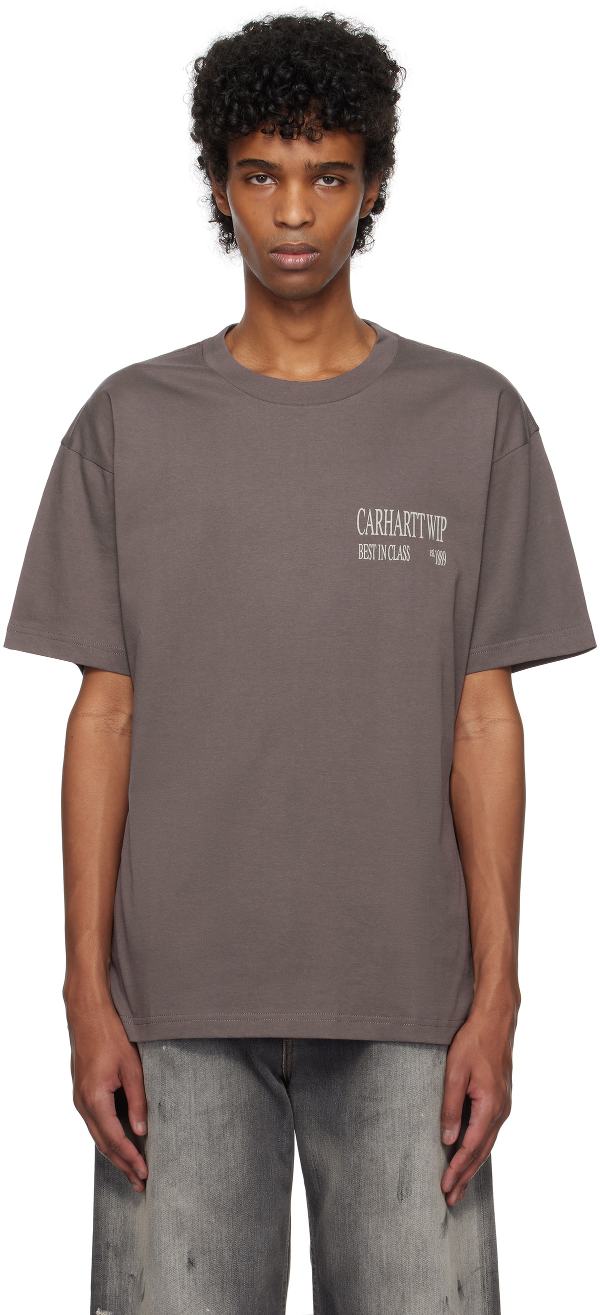 Carhartt Work In Progress Gray 'Best In Class' T-shirt Carhartt WIP