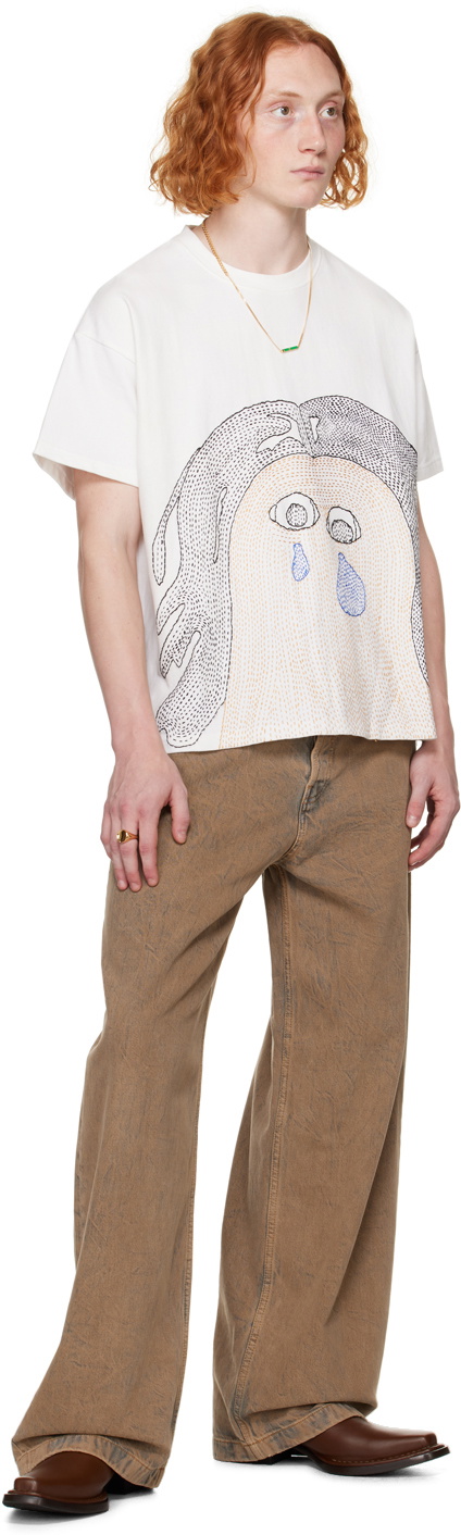 Glass Cypress White Crying T-Shirt Glass Cypress