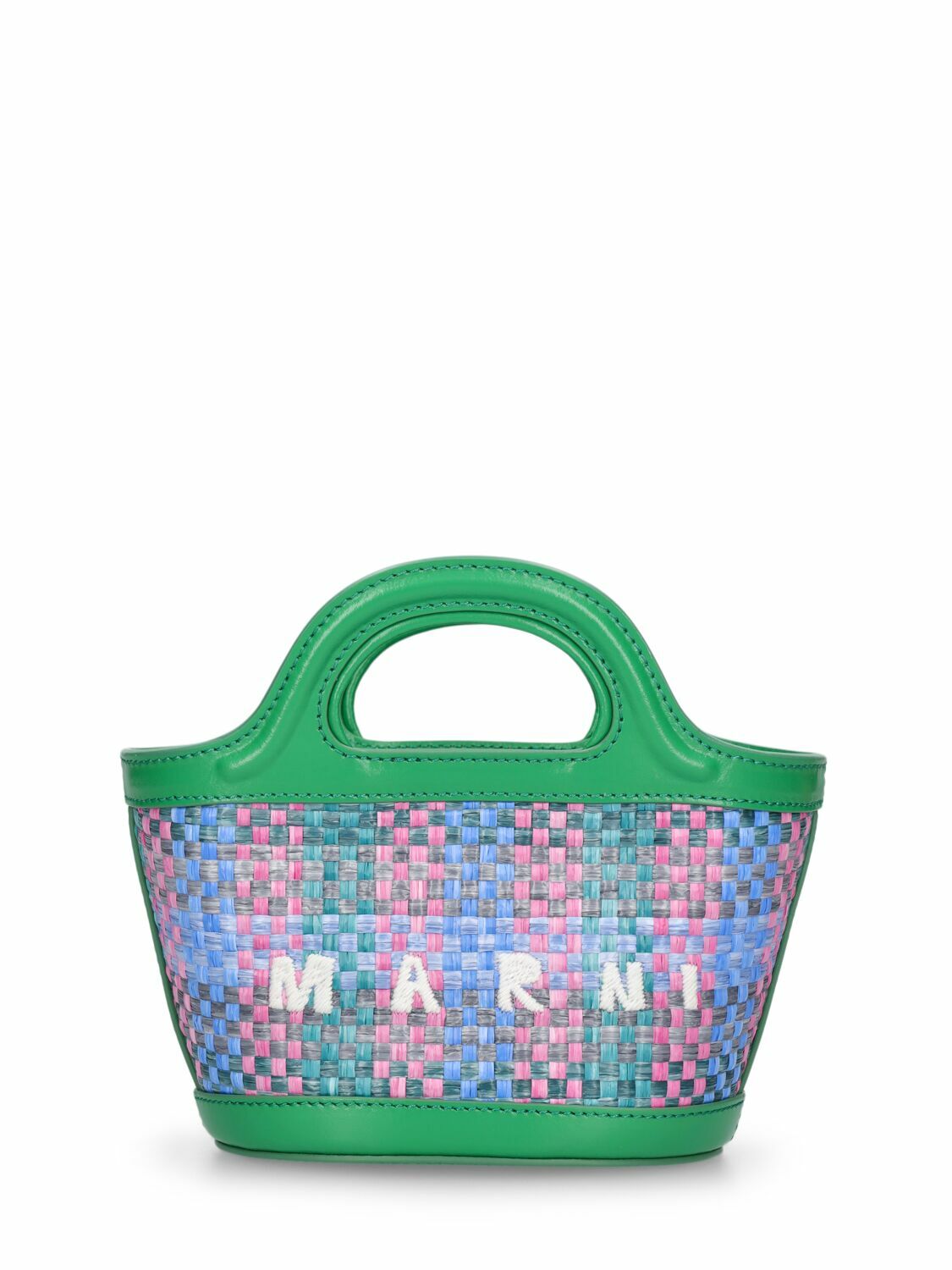MARNI Micro Tropicalia Raffia Effect Bag Marni
