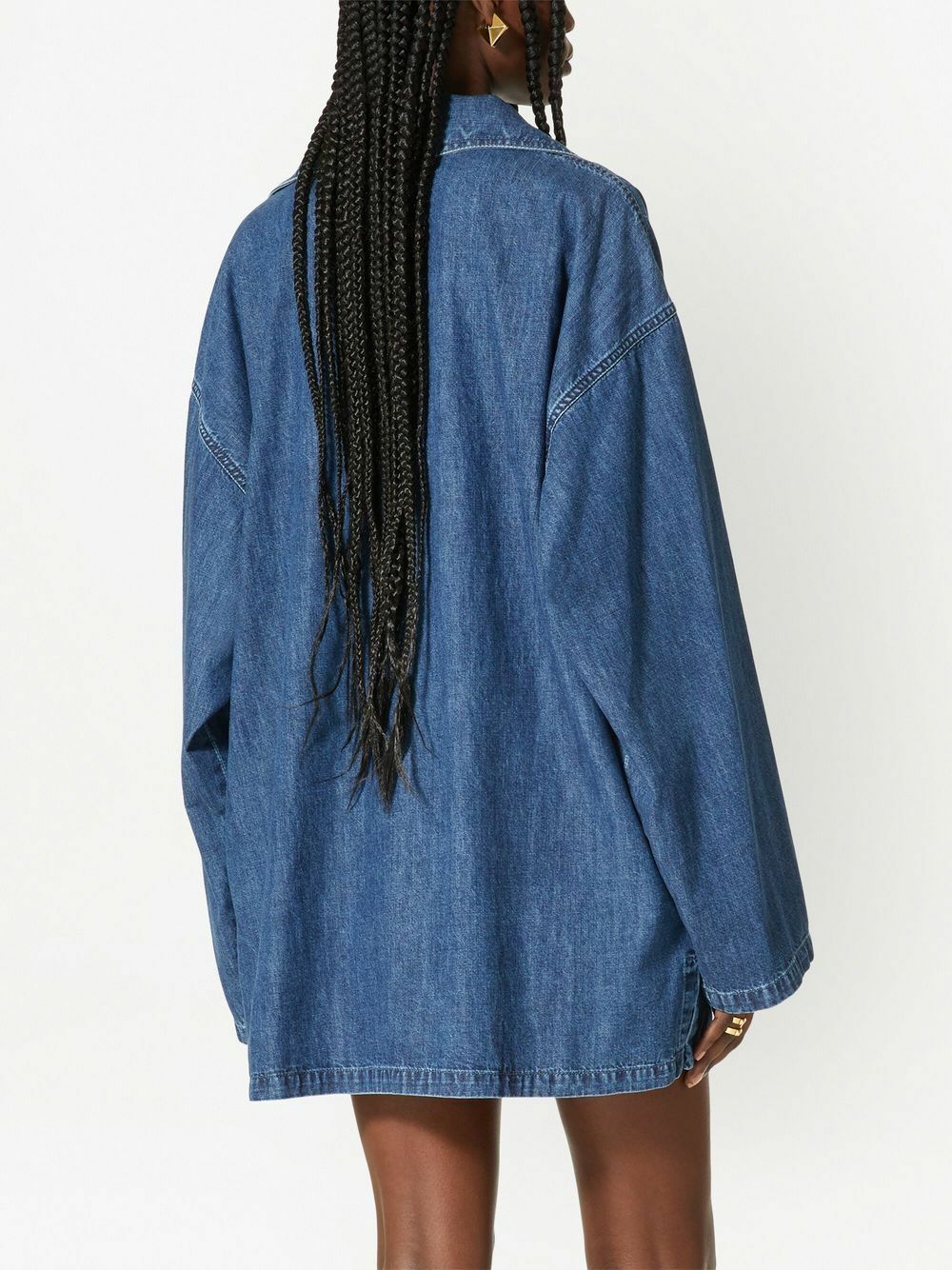 VALENTINO - Denim Cotton Kaftan Valentino