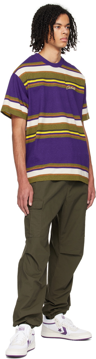 Carhartt Work In Progress Purple Morcom T-Shirt Carhartt WIP