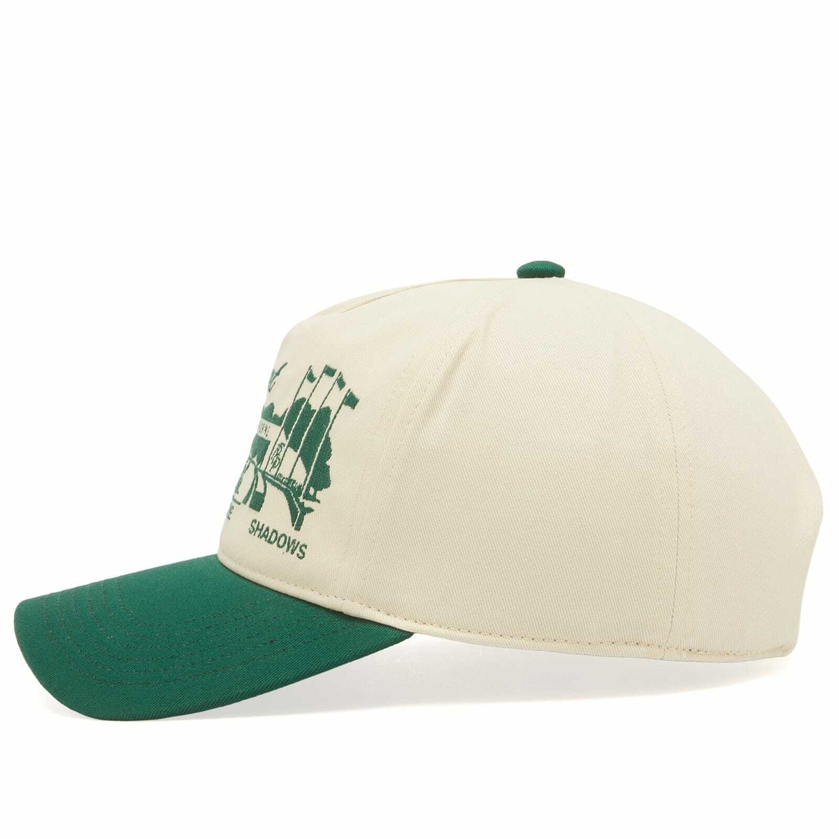 Represent Men's Raceway Cap in Antique White/Forest Green Represent