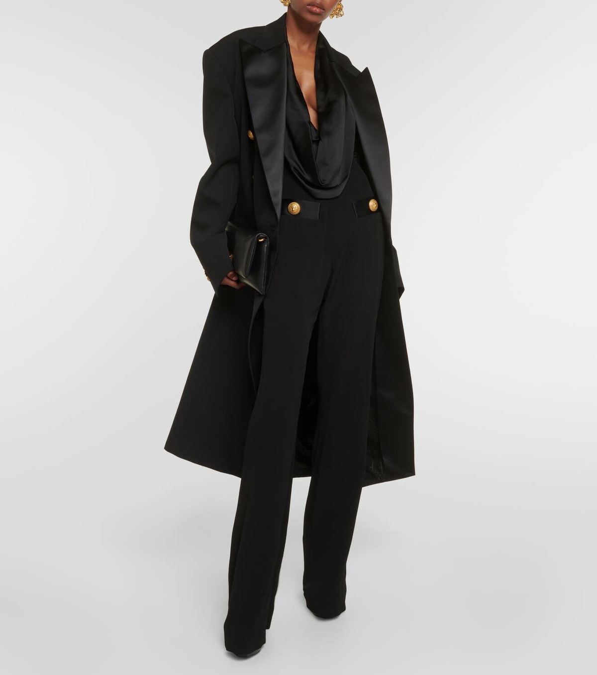 Balmain Halterneck flared jumpsuit Balmain