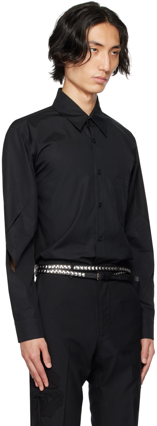 Stefan Cooke Black Slash Monogram Shirt Stefan Cooke