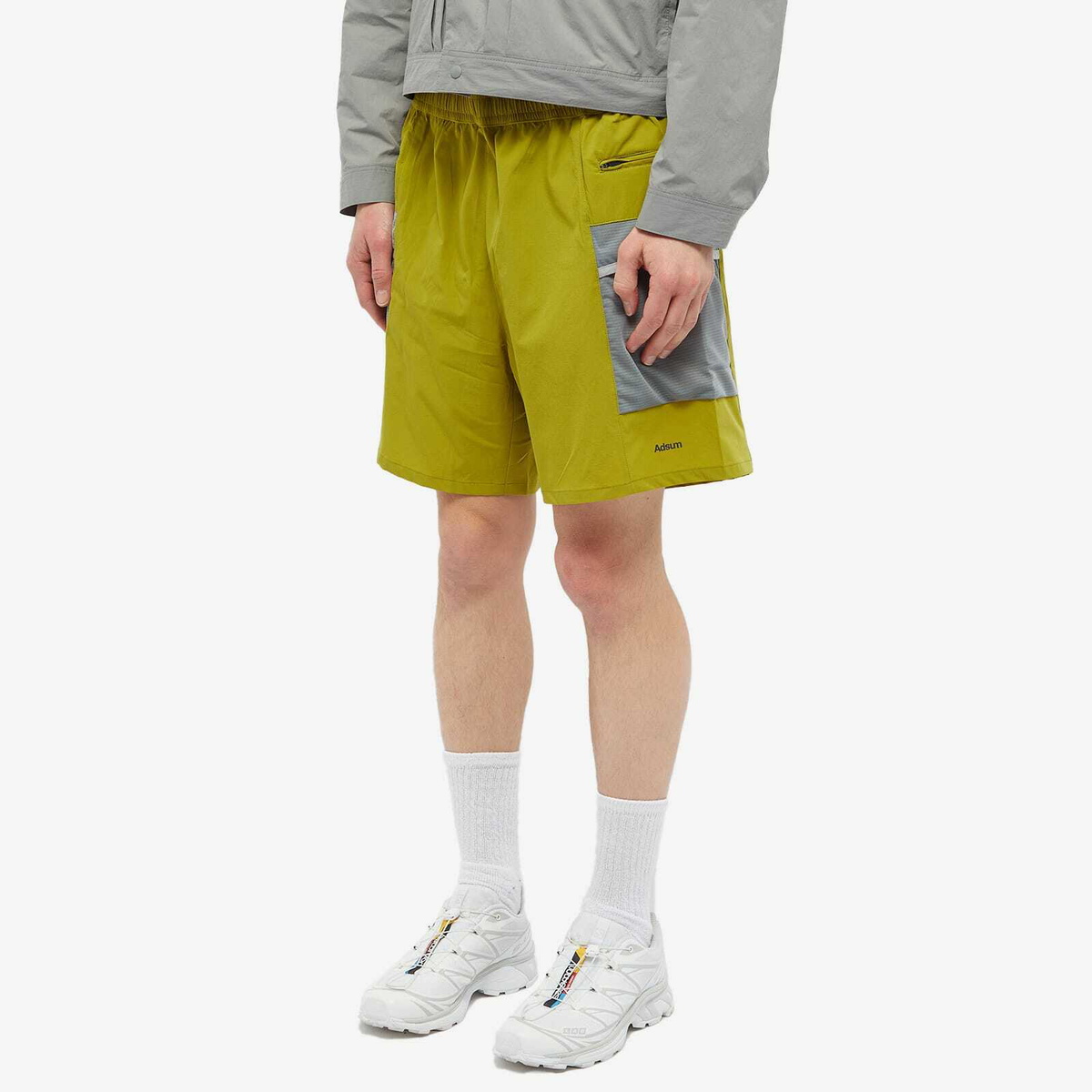 Adsum Men's Cargo Trail Short in Lime Adsum