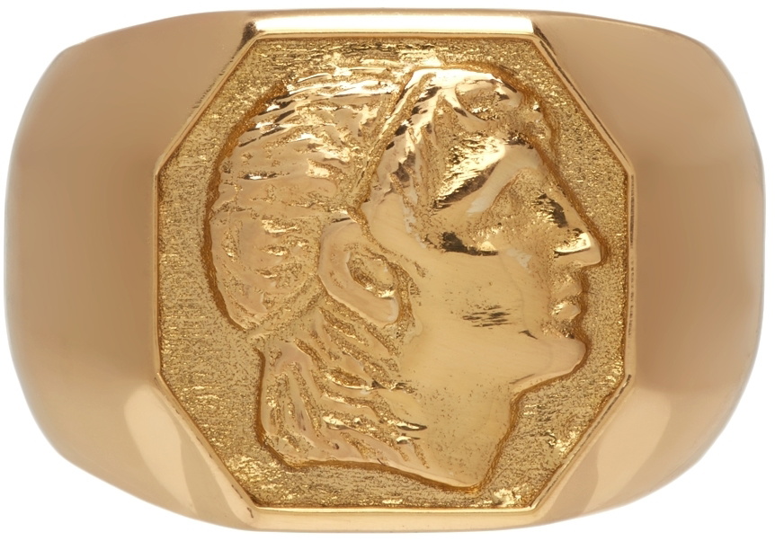 Emanuele Bicocchi Gold Caesar Ring Emanuele Bicocchi