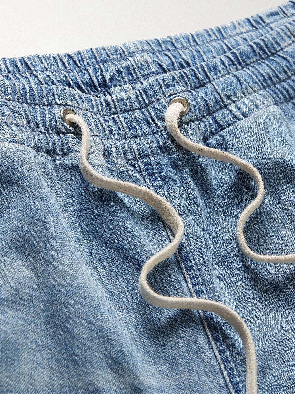 POLO RALPH LAUREN - Prepster Logo-Embroidered Distressed Denim ...