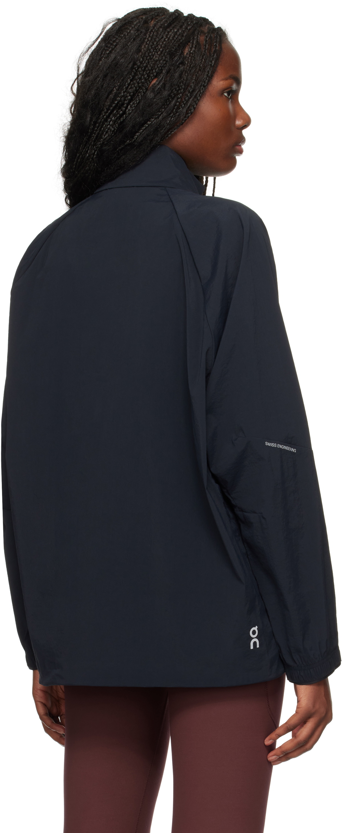 On Black All-Day Half-Zip Jacket On