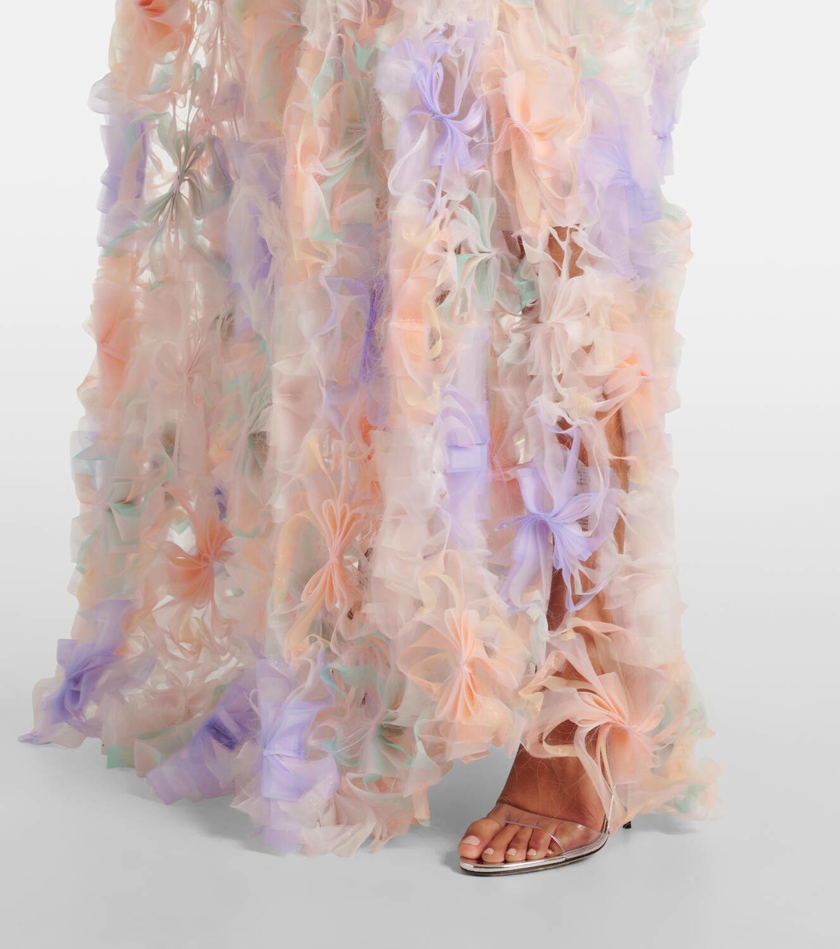 Susan Fang Air-Whirl floral-appliqué maxi dress Susan Fang