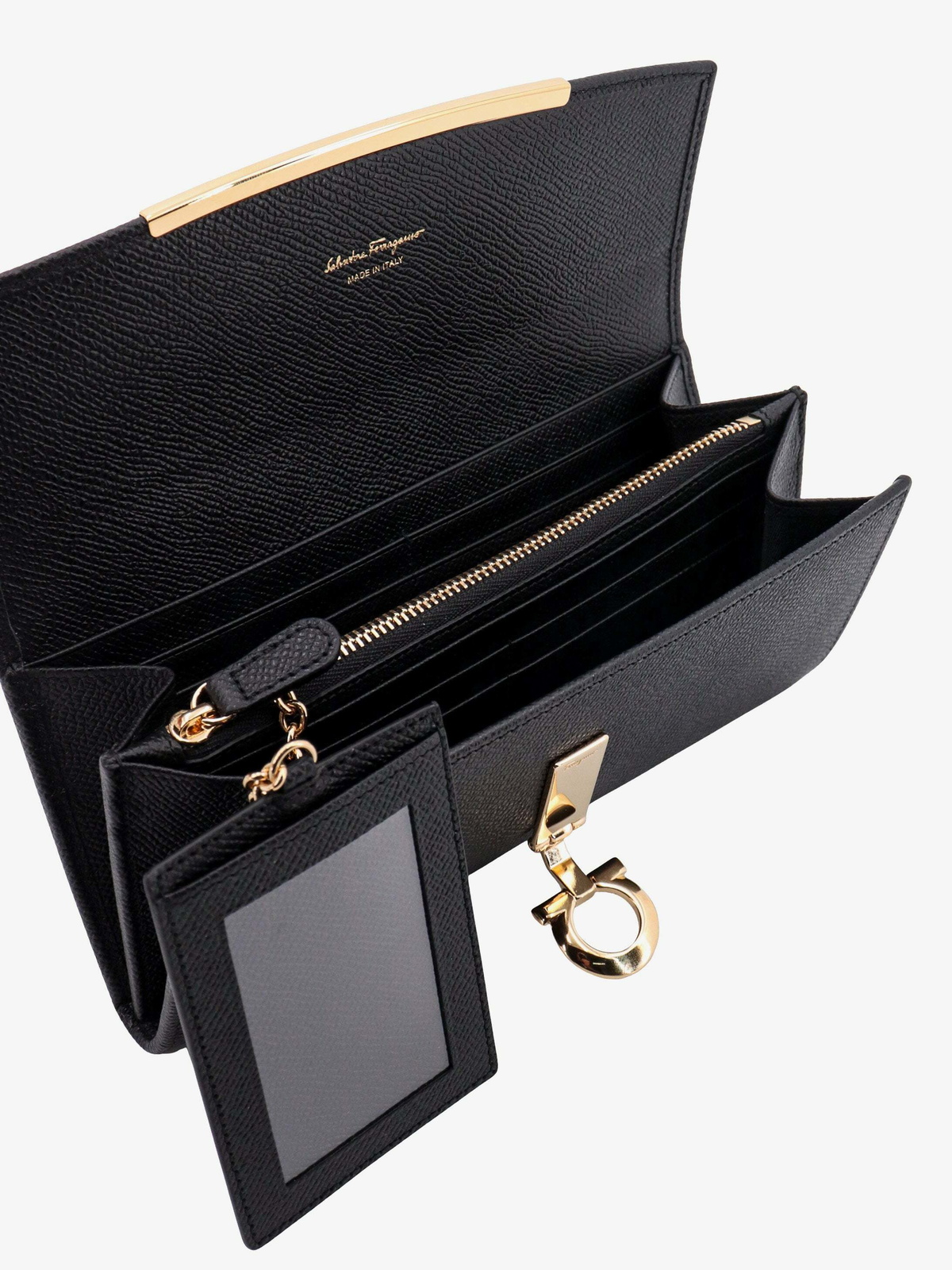 Ferragamo Wallet Black Womens Salvatore Ferragamo