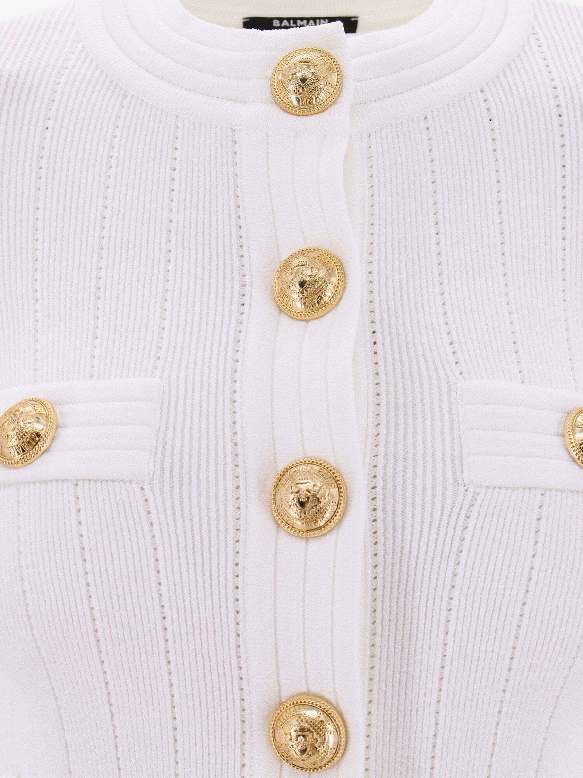 Balmain Cardigan White Womens Balmain