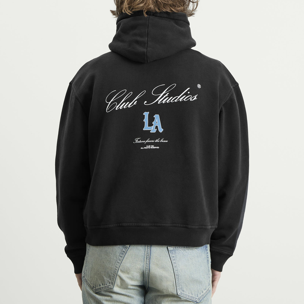 Club 1984 Men's LA Studio Hoodie in Black Club 1984