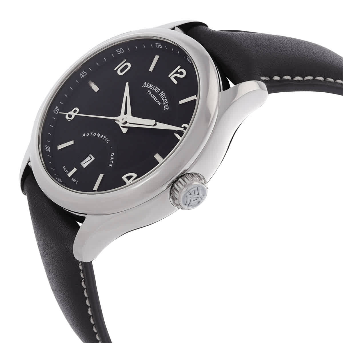 Armand Nicolet Automatic Black Dial Mens Watch A840AAA-NR-P140NR2 ...