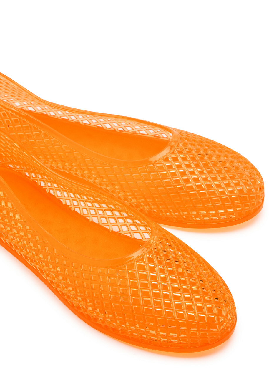 Ancient Greek Sandals Iro Rubber Ballet Flats Orange Ancient Greek Sandals