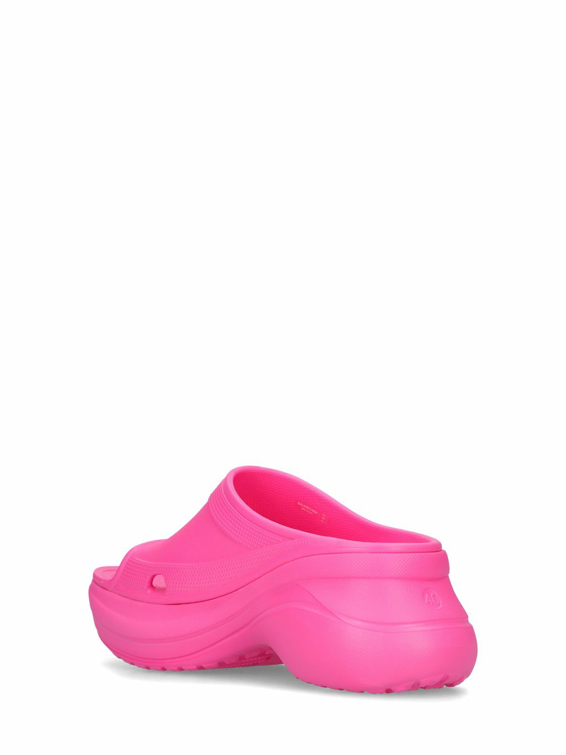 BALENCIAGA - 85mm Rubber Pool Slide Sandals Balenciaga