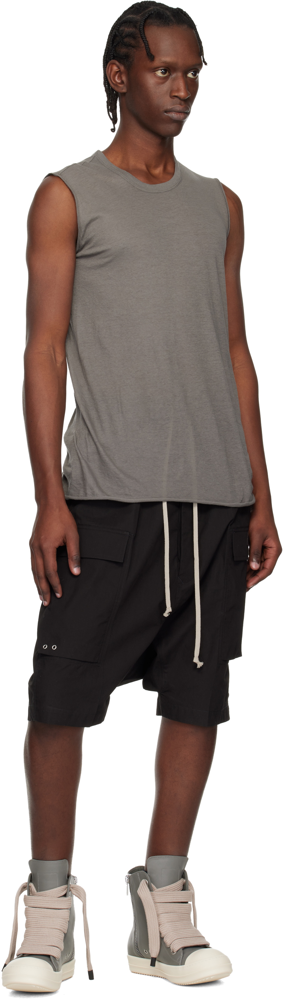 Rick Owens Gray Temple Jumbolace Sneakers Rick Owens