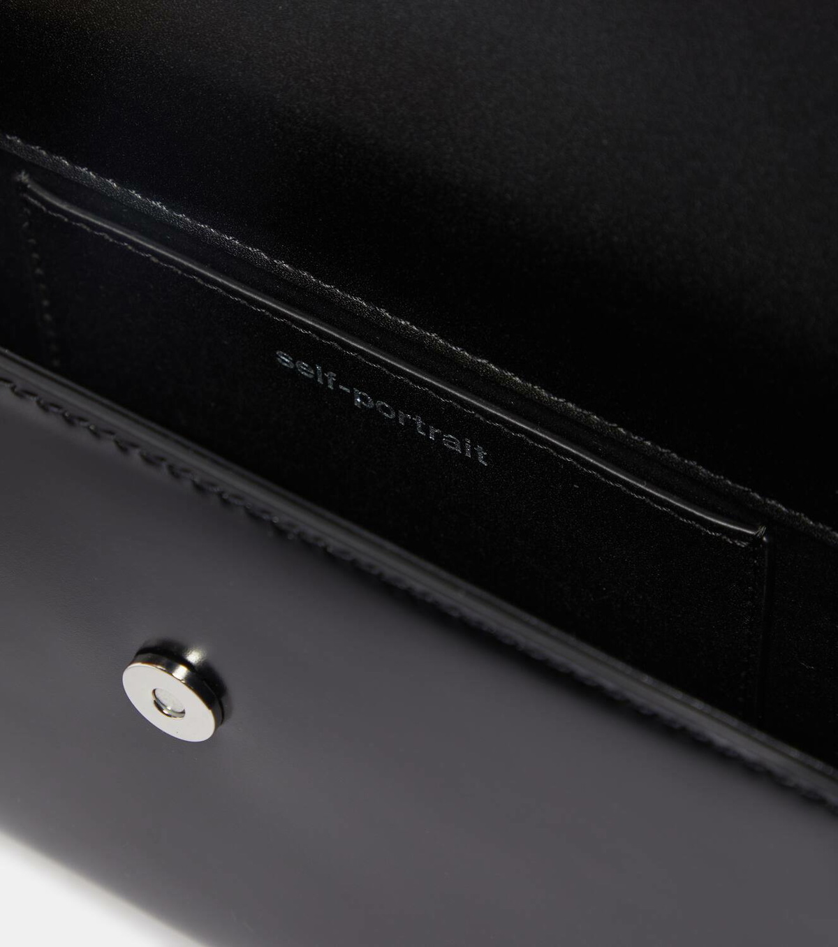 Self-Portrait Bow Mini leather shoulder bag Self-Portrait