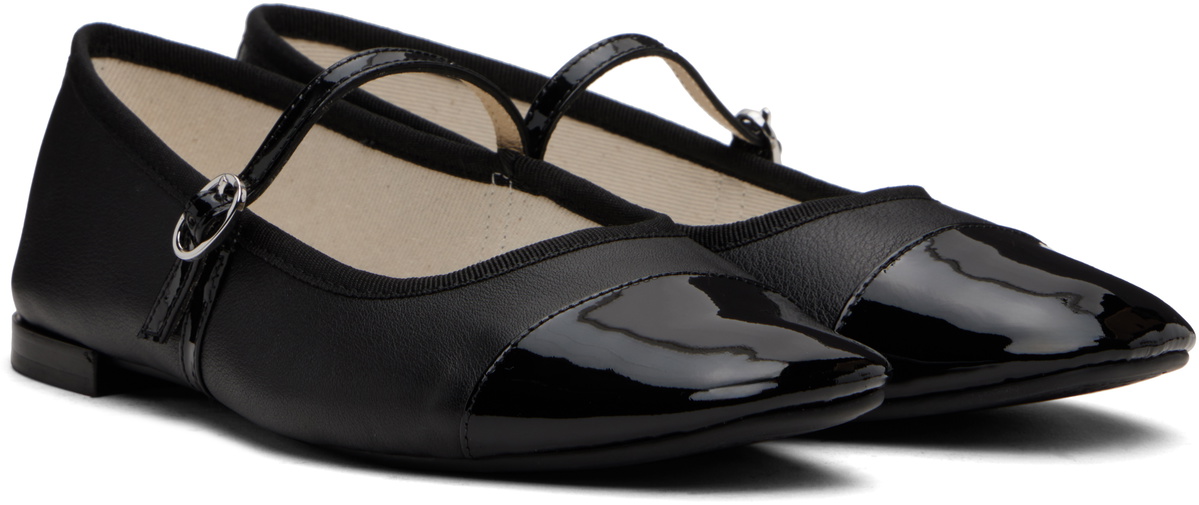 Repetto Black Georgiana Mary Jane Ballerina Flats Repetto